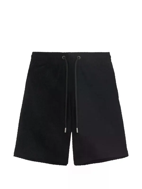 Off-White Terrycloth Shorts - Black