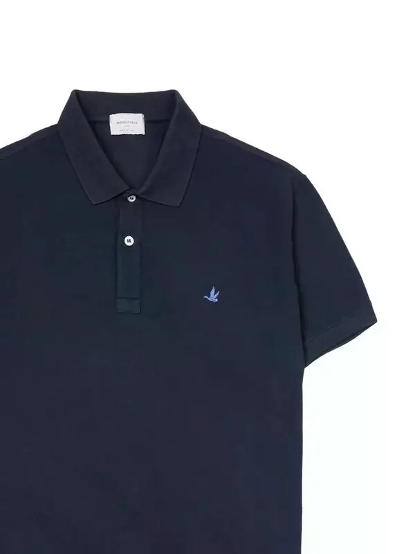 BROOKSFIELD Bird-motif Polo Shirt - Blue