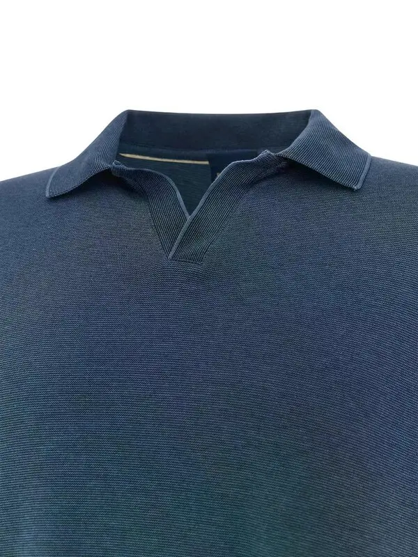 Paul & Shark Open-collar T-shirt - Blue