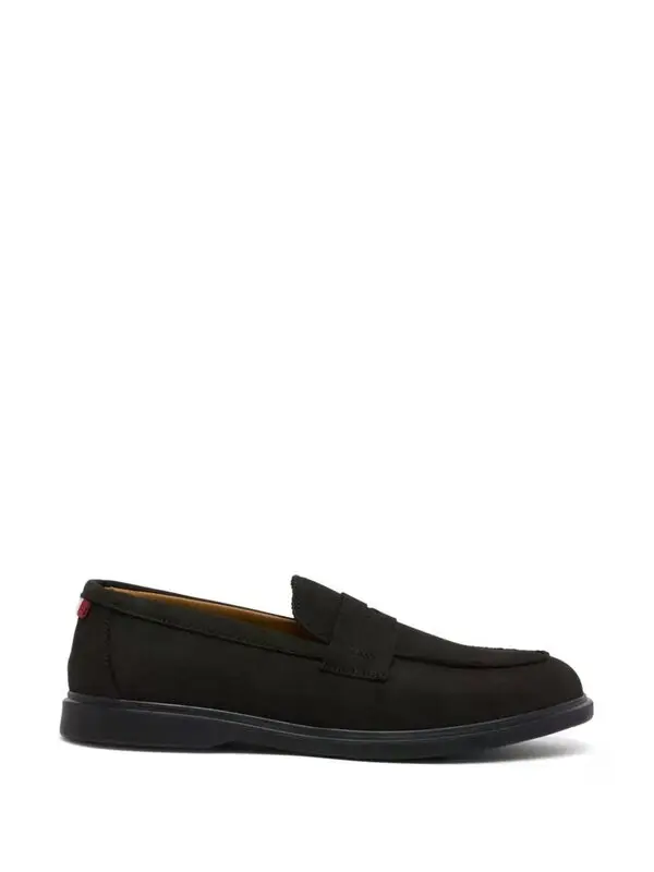 Bally Webbing Penny Loafers - Black