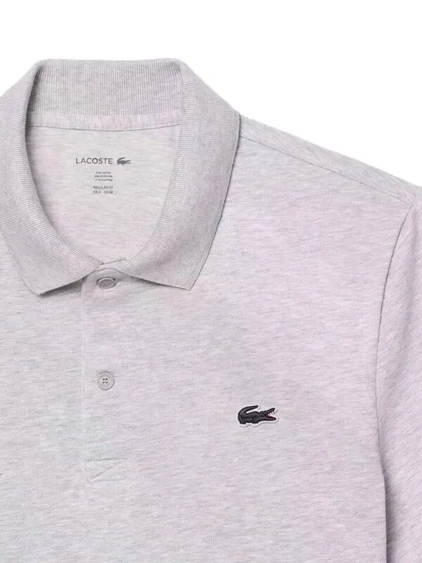 Lacoste Logo-appliqué Polo Shirt - Grey