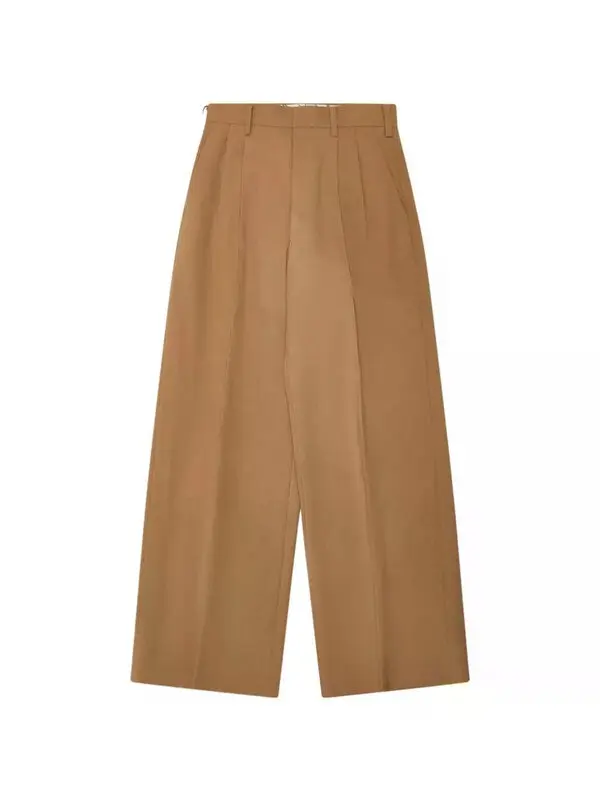 Junya Watanabe Pleated Wide-leg Trousers - Neutrals