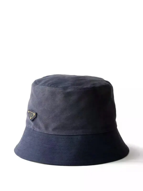 Prada Satin Bucket Hat - Blue
