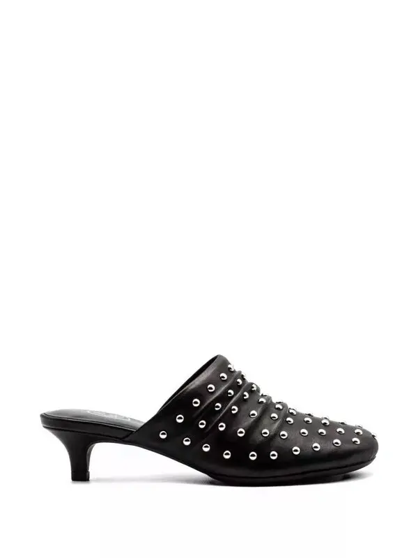 Ash Eloise Studded Mules - Black