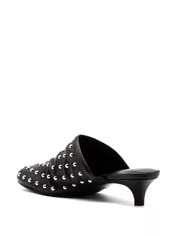 Ash Eloise Studded Mules - Black