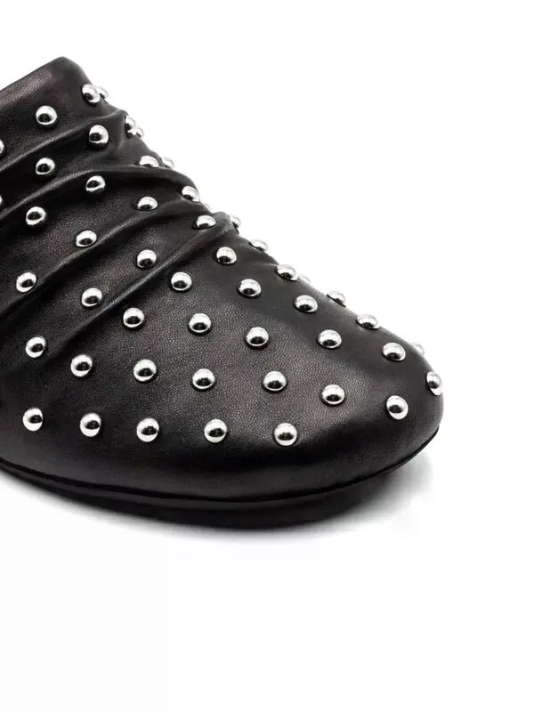 Ash Eloise Studded Mules - Black