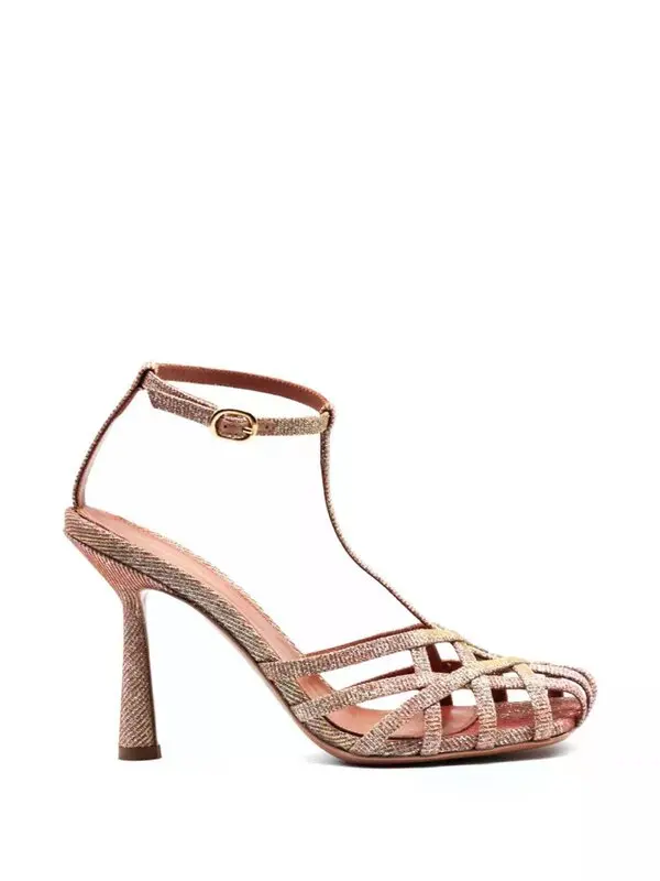 CASTAGNA Lidia T-strap Cage Sandals - Pink