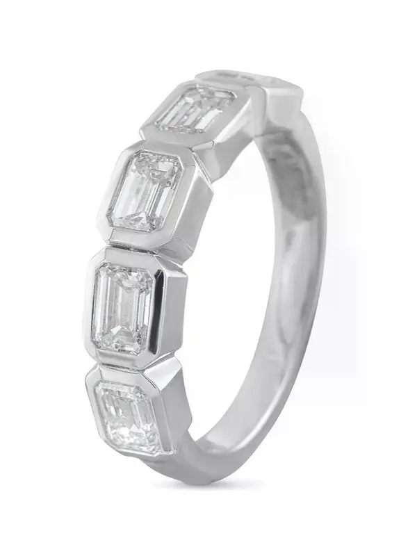LB EXCLUSIVE 18k White Gold Diamond Ring - Silver