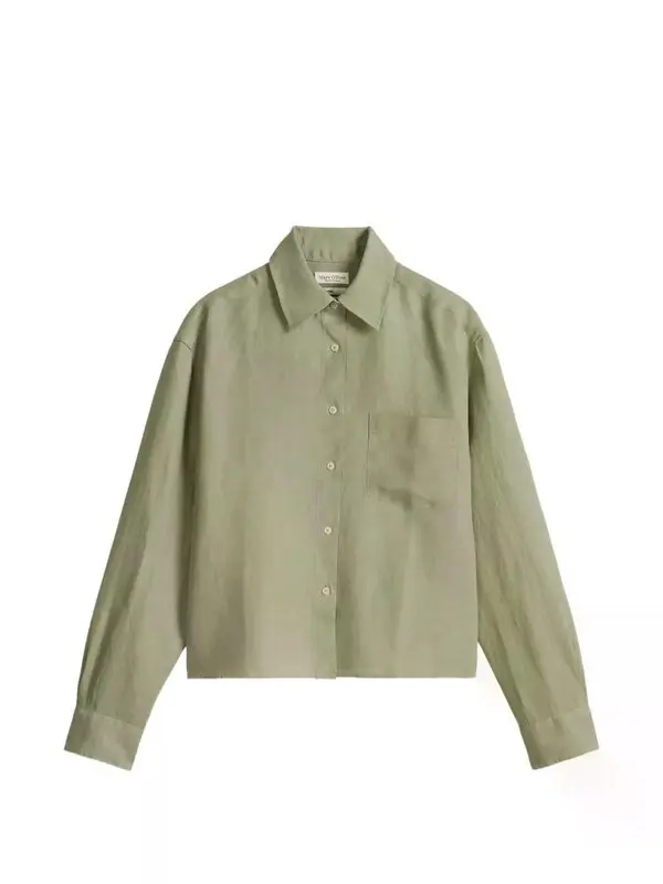 Marc O'polo Chest-pocket Long-sleeve Shirt - Green