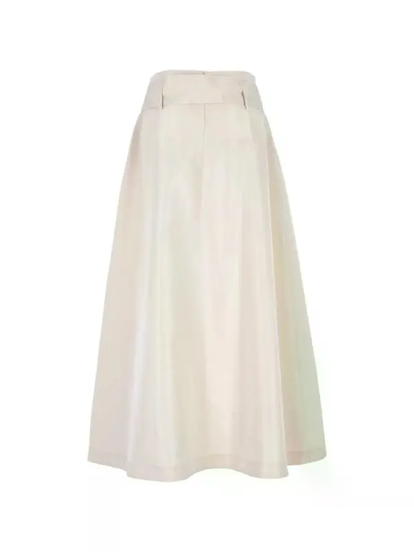 D.exterior Tie Detailed A-line Skirt