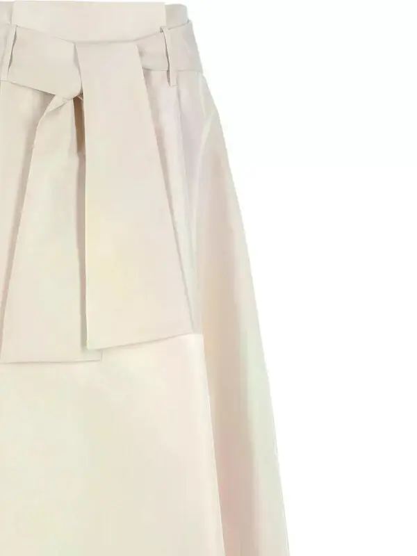 D.exterior Tie Detailed A-line Skirt