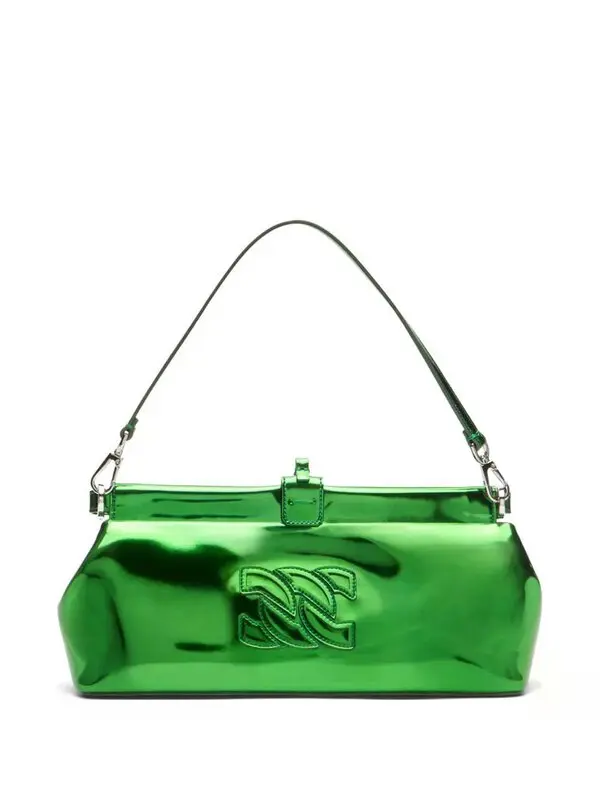 Casadei Interstellar Logo Detail Shoulder Bag - Green