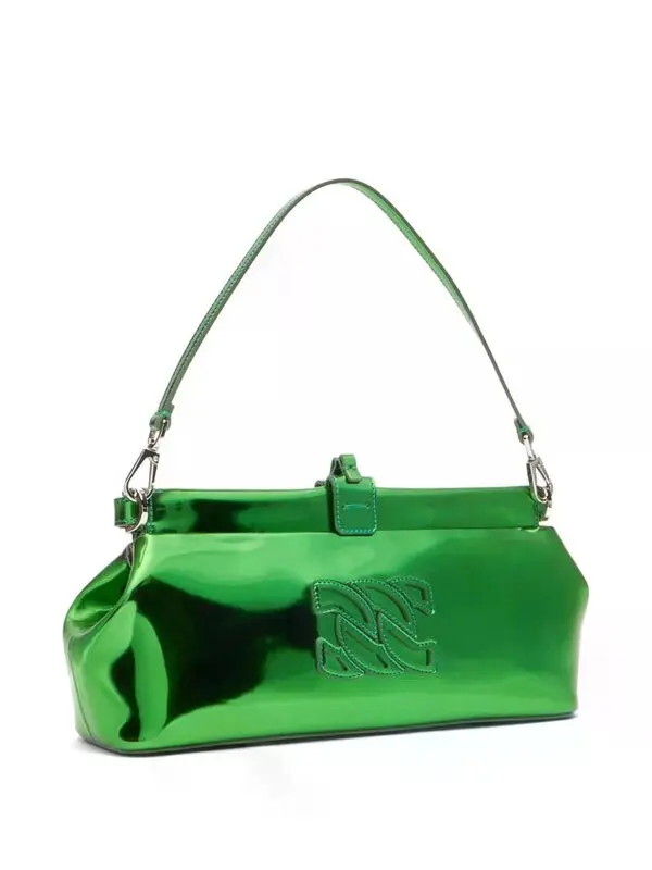Casadei Interstellar Logo Detail Shoulder Bag - Green