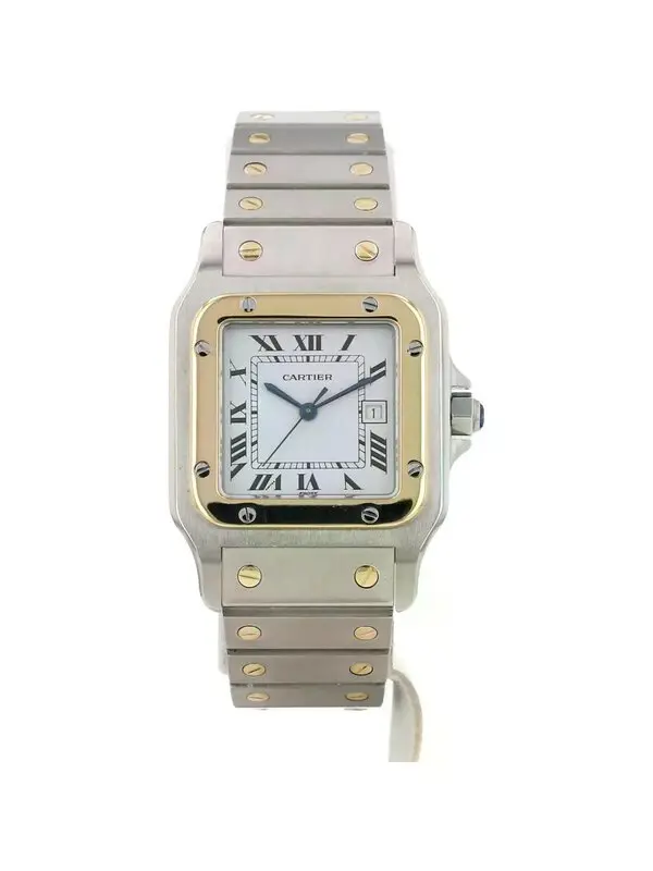 CARTIER 1990s Santos 41mm Watch - White