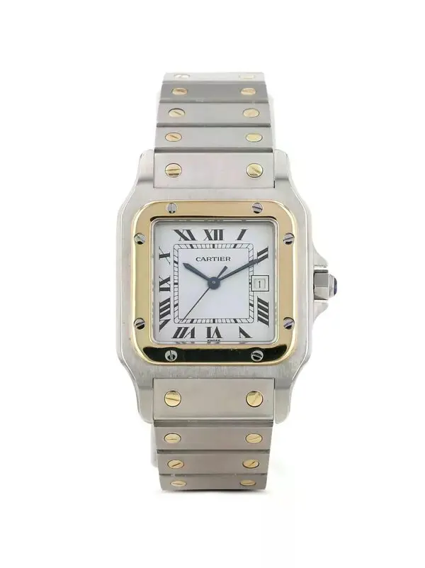 CARTIER 1990s Santos 41mm Watch - White