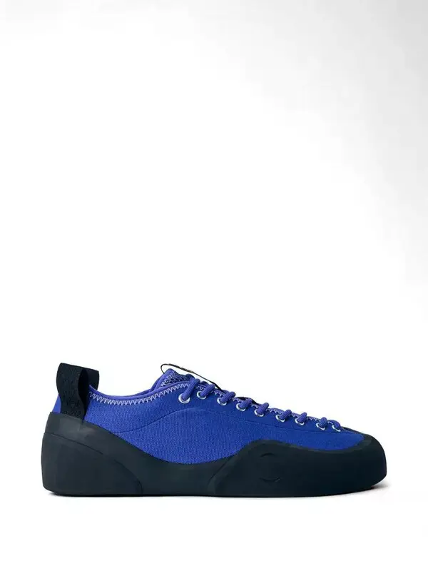 VILLAGE PM Lace-up Round-toe Sneakers - Blue