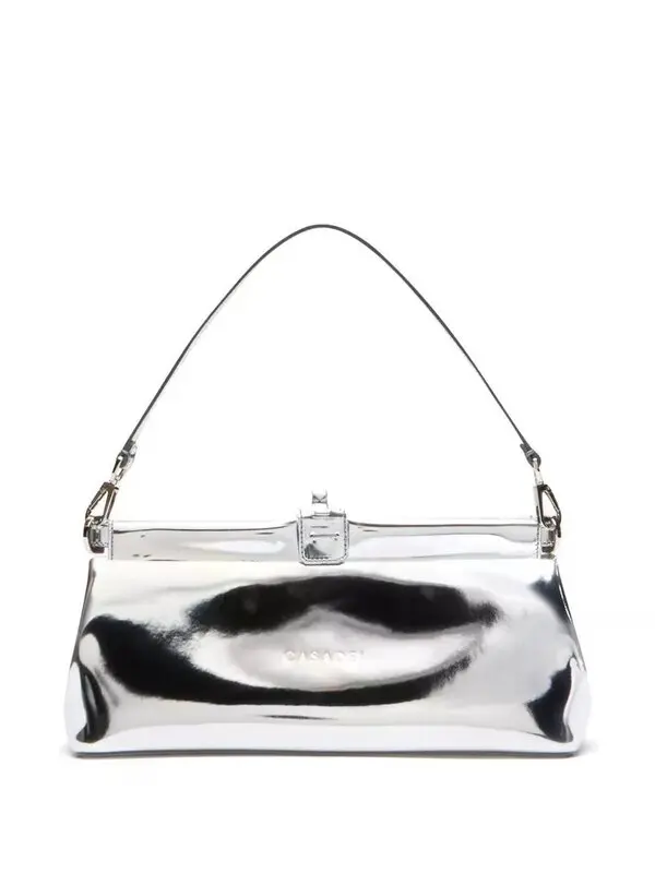 Casadei Logo-detail Shoulder Bag - Grey
