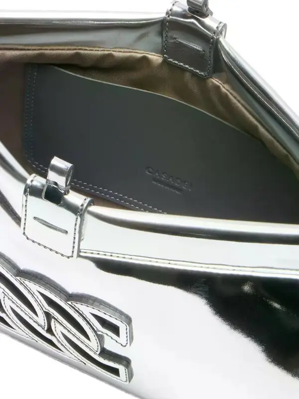 Casadei Logo-detail Shoulder Bag - Grey