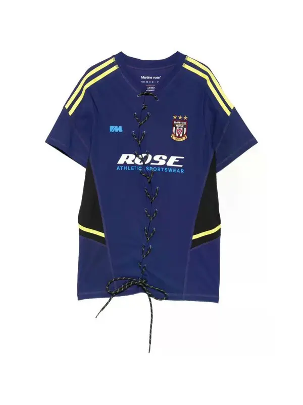 Martine Rose Lace-up Stripe T-shirt