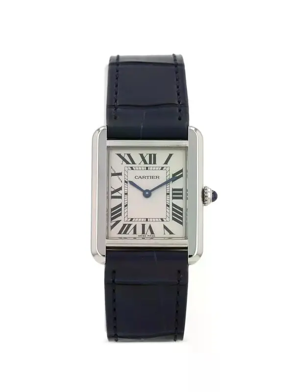 CARTIER 2010s 31mm Tank Solo Watch - White