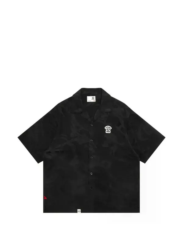 AAPE BY *A BATHING APE Embroidered Logo Shirt - Black