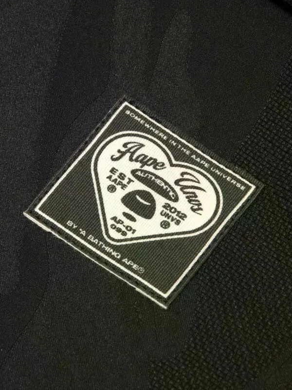 AAPE BY *A BATHING APE Embroidered Logo Shirt - Black