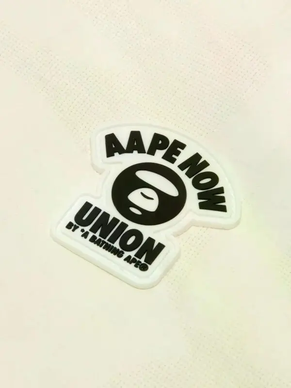 AAPE BY *A BATHING APE Embroidered Short-sleeve Shirt - Neutrals