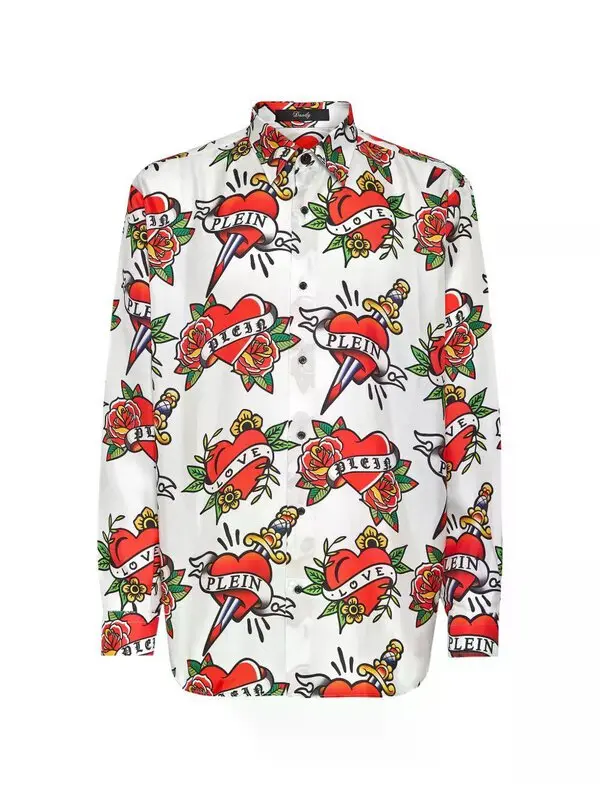 Philipp Plein Dandy Love Shirt - White