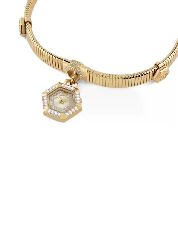 Philipp Plein Hexagon Necklace Watch