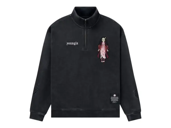 YOUNGLA X Demon Slayer Quarter Zip Top - Nezuko