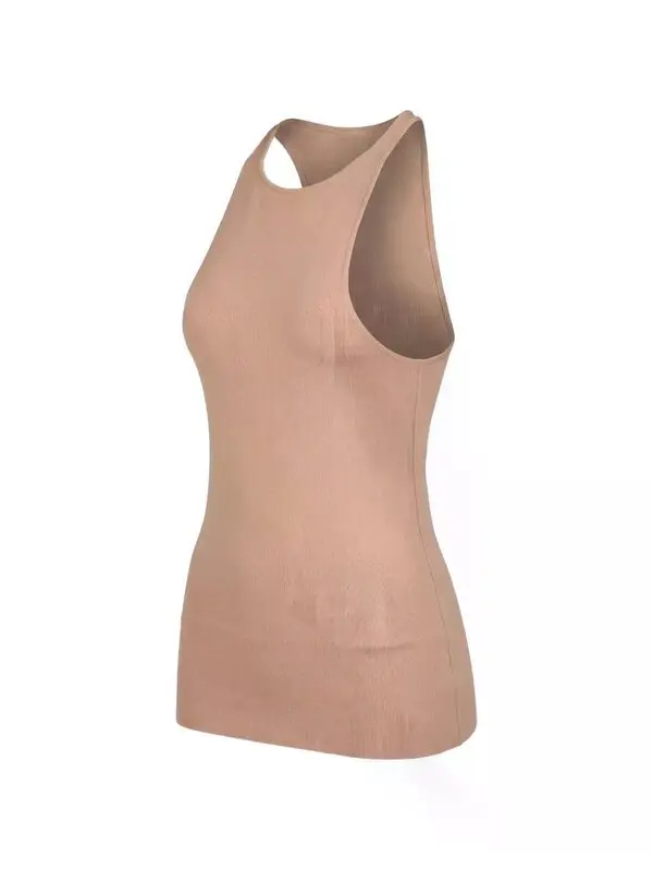 Valentino Garavani Sleeveless Ribbed Top - Neutrals