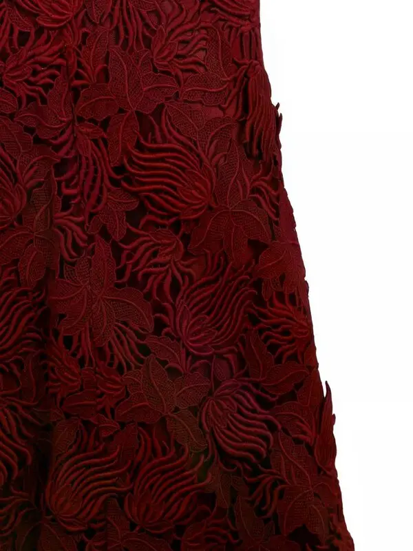 Valentino Garavani Floral-lace Midi Skirt