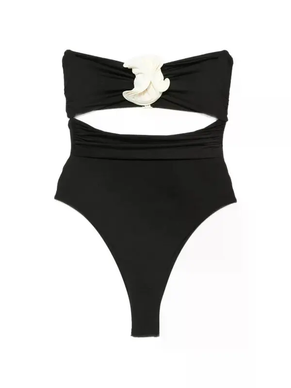 LA REVECHE Cut-out Detail Swimsuit - Black