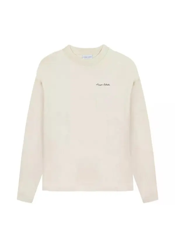 Maison Labiche Logo-embroidered Sweatshirt - Neutrals