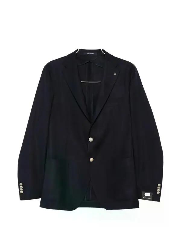 Tagliatore Button Notched Lapel Jacket - Blue