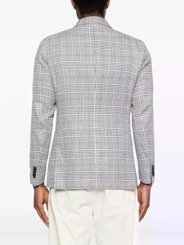 Tagliatore Double-breasted Plaid Blazer