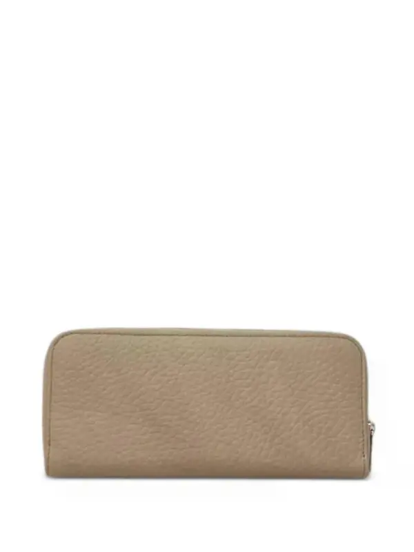 Orciani Zip-arond Calf Leather Wallet - Neutrals