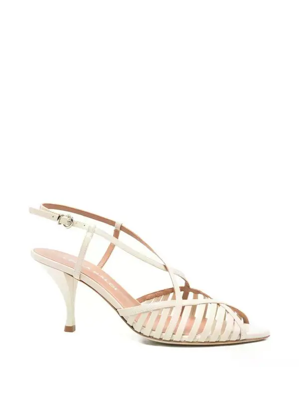 LELLA BALDI Criss-cross Strap Sandals - Neutrals