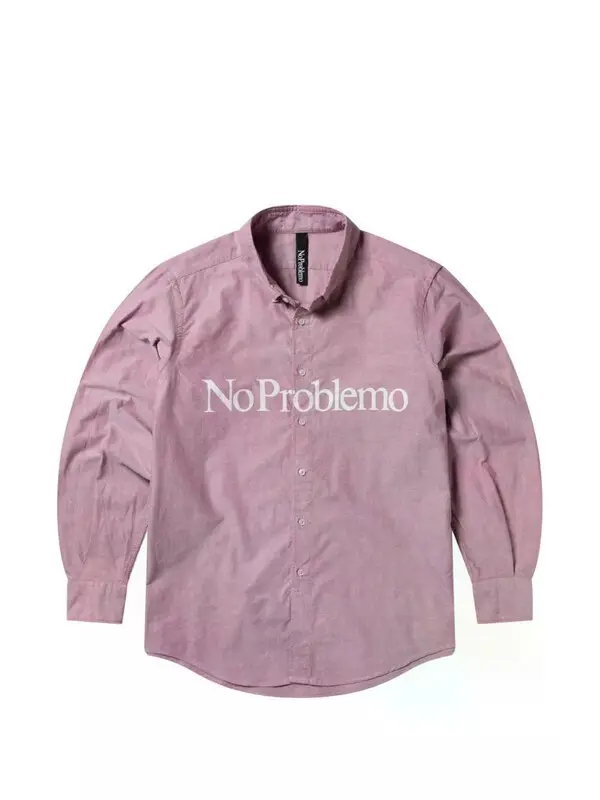 NO PROBLEMO Logo-detail Shirt - Pink