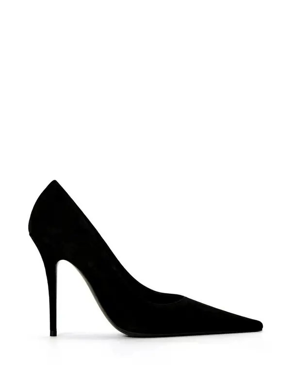 Amina Muaddi Barbara Pointed Pump - Black