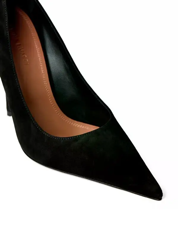 Amina Muaddi Barbara Pointed Pumps - Black
