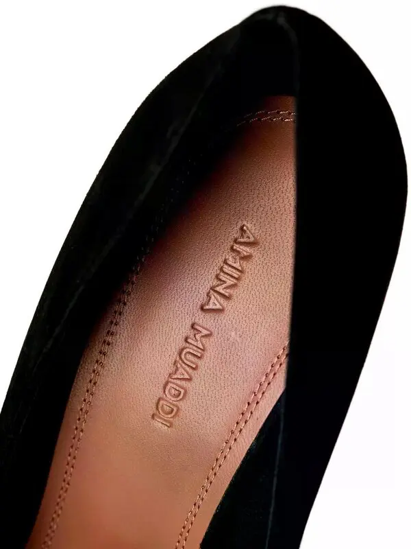 Amina Muaddi Barbara Pointed Pumps - Black