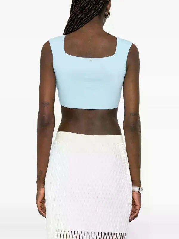 Max Mara Sleeveless Square-neck Top