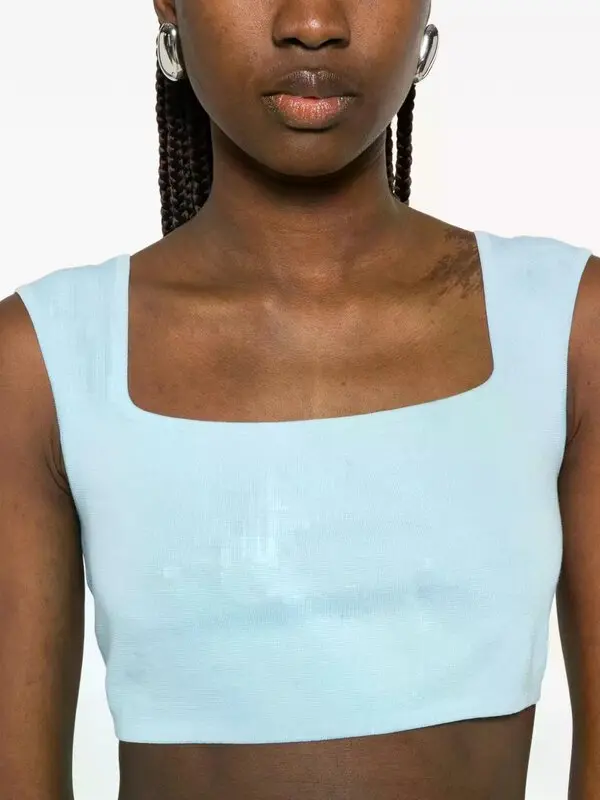 Max Mara Sleeveless Square-neck Top