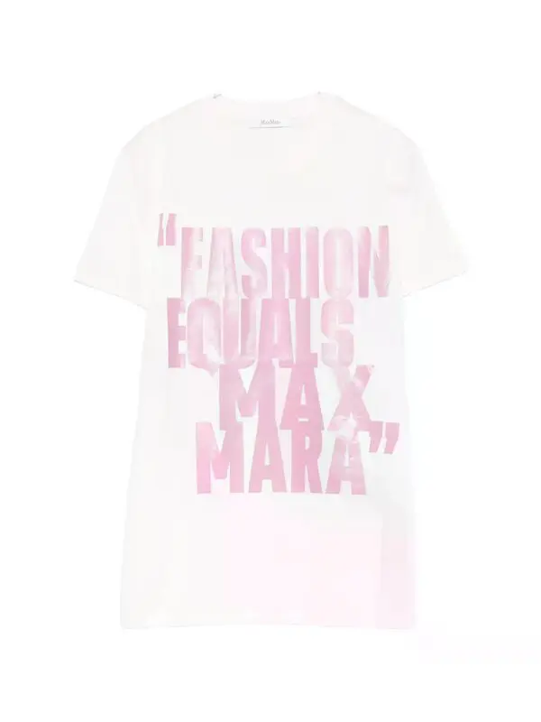 Max Mara Lettering T-shirt - White