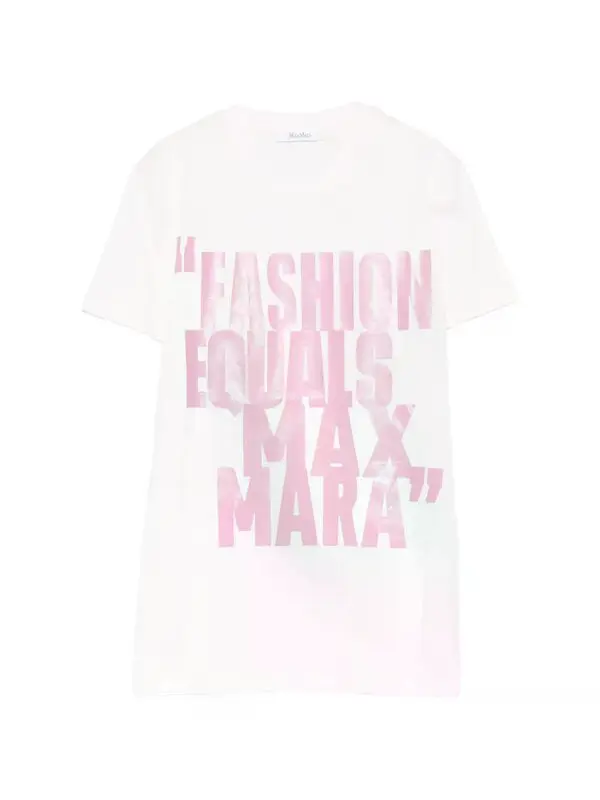 Max Mara Lettering T-shirt - White