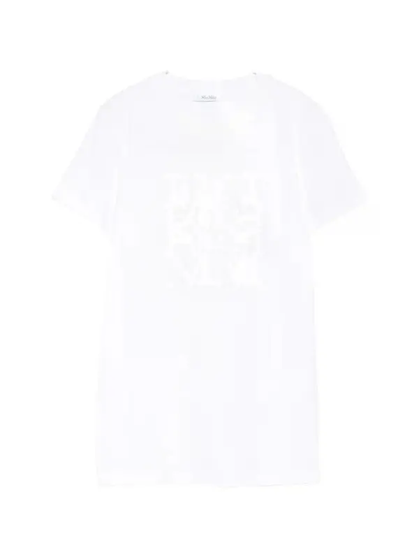 Max Mara Logo-detail Short-sleeve T-shirt - White