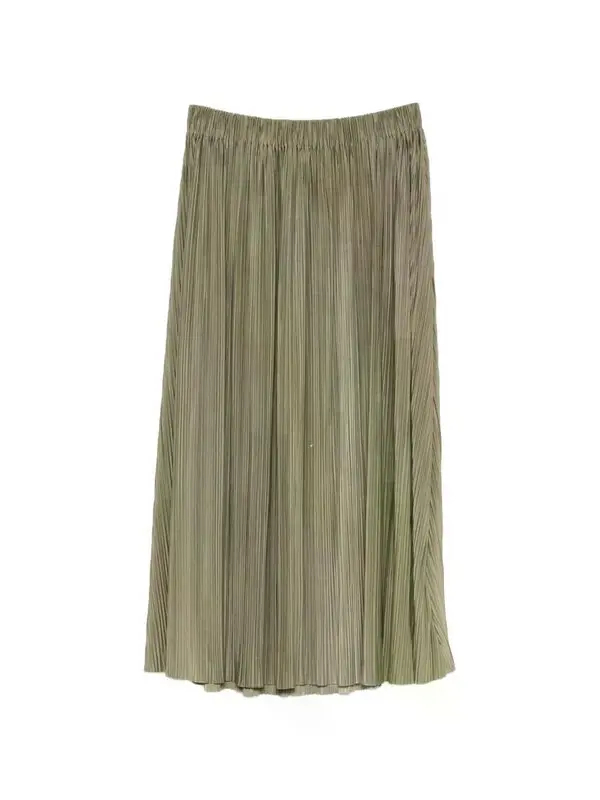 SAMSOE SAMSOE Pleated Midi Skirt - Green