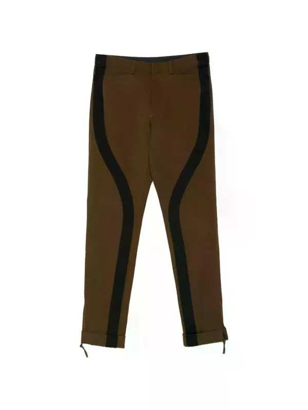 JEAN PAUL GAULTIER Panelled Back-pocket Trousers - Green