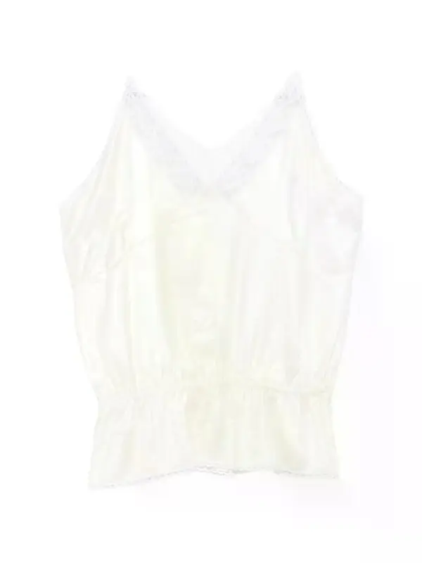 Magda Butrym Lace Trim Camisole - White